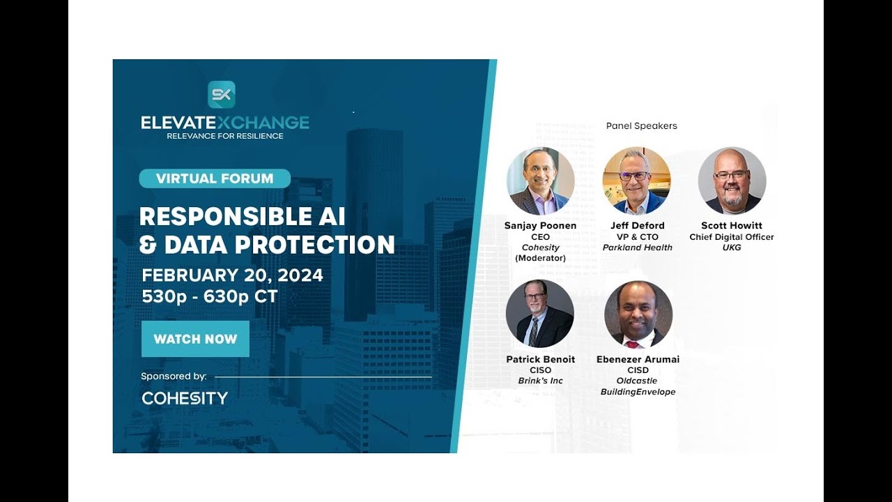 Elevate Xchange FEB 20 US VIRTUAL Roundtable Forum: Responsible AI & Data Protection - YouTube