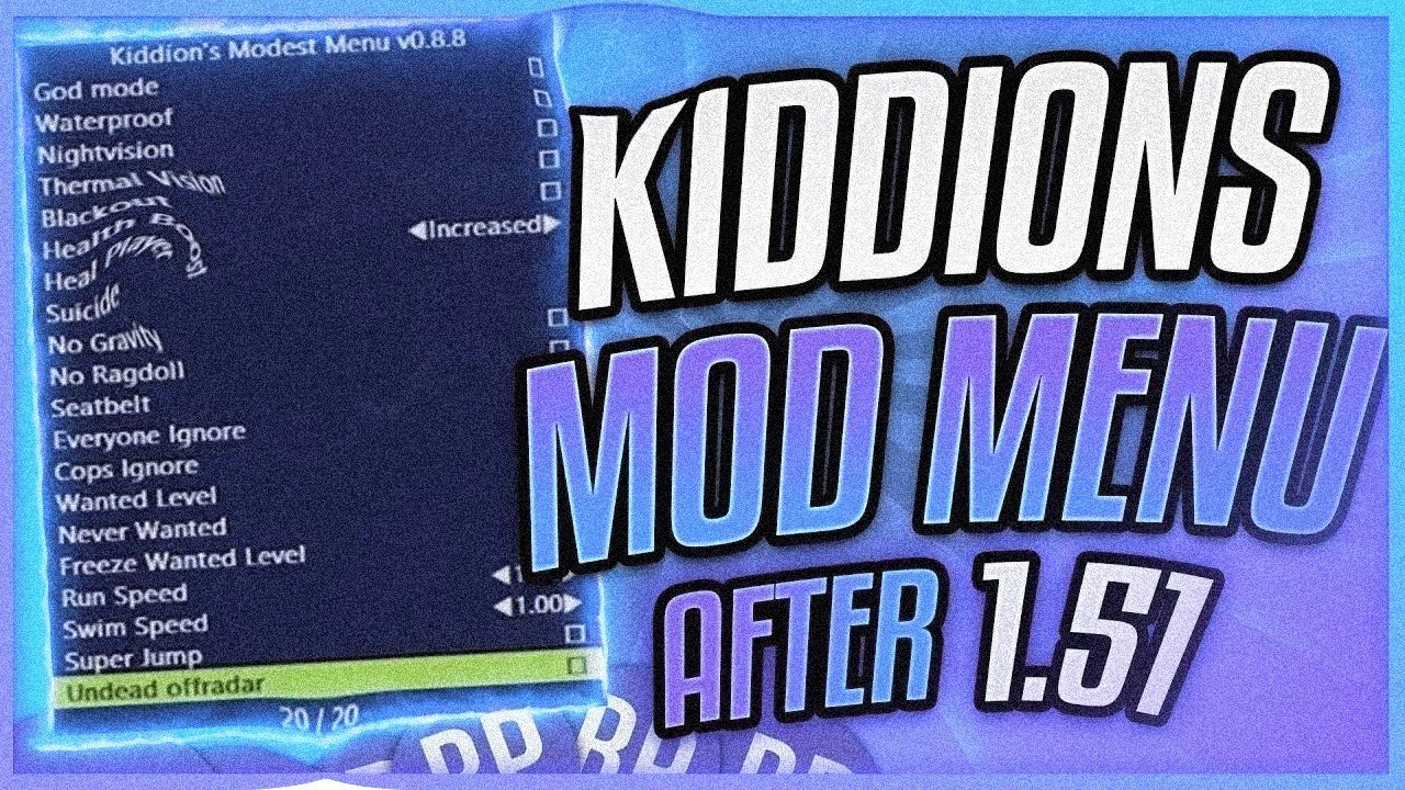 GTA 5 KIDDIONS MOD MENU | GTA 5 FREE MOD MENU | NEW FREE MOD MENU GTA ...