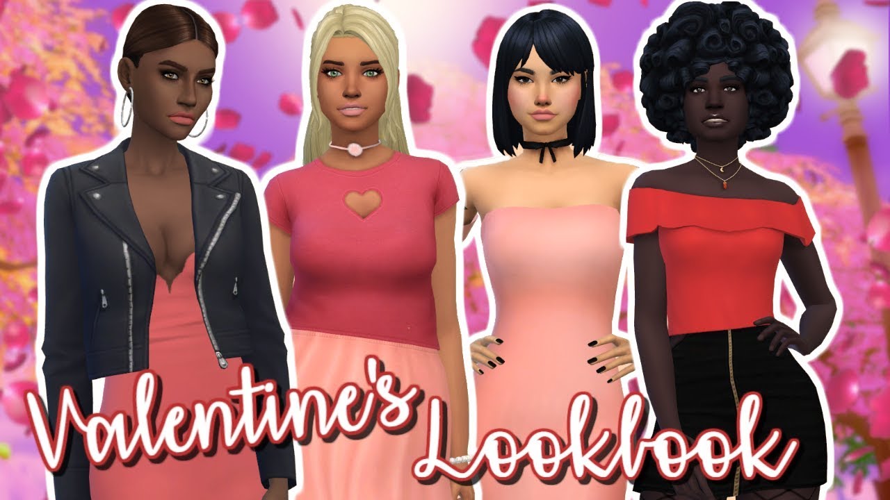 Sims 4 | Valentine's Day Lookbook (Machinima Style) - YouTube