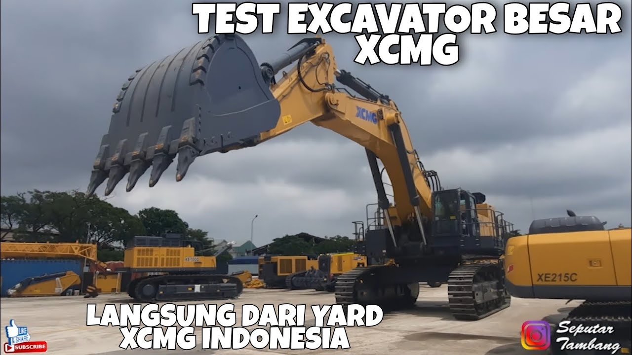 EXCAVATOR BESAR BUAT TAMBANG !!! TEST OPERASIKAN EXCAVATOR BARU XCMG ...