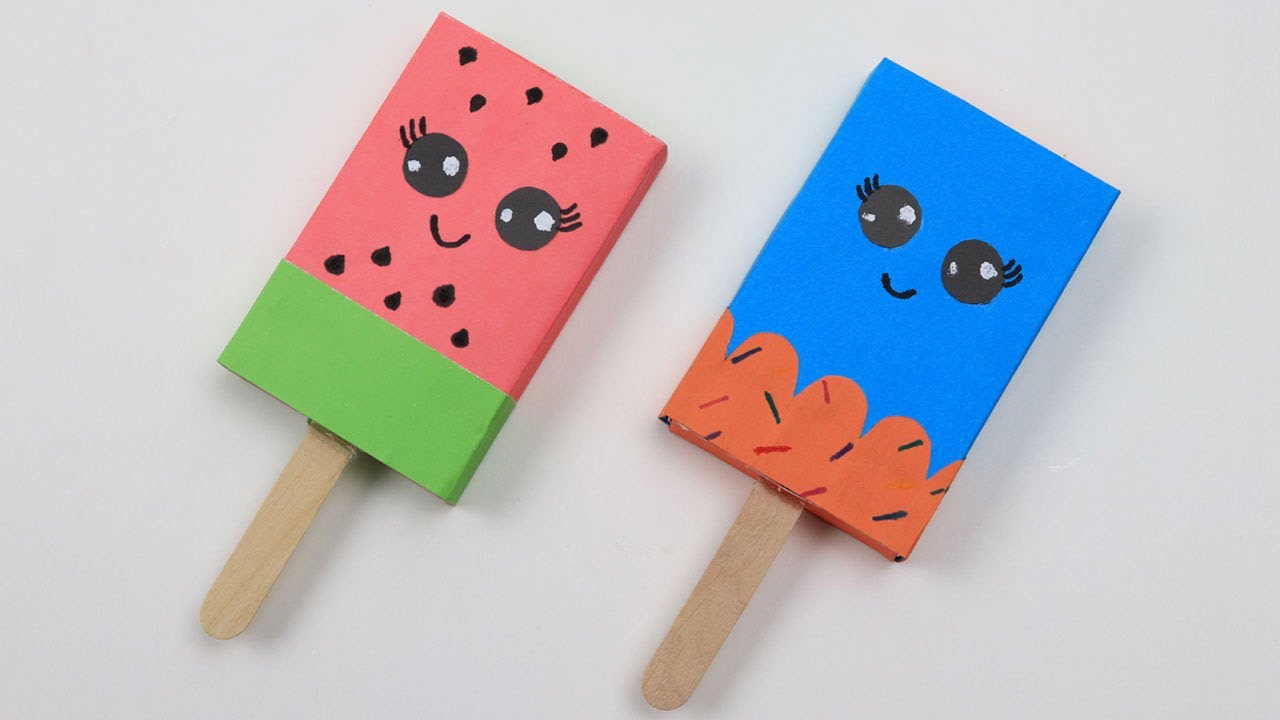 HOW TO MAKE ICE CREAM ORGANIZER BOX WITH PAPER - DIY GELATO KAWAII ...