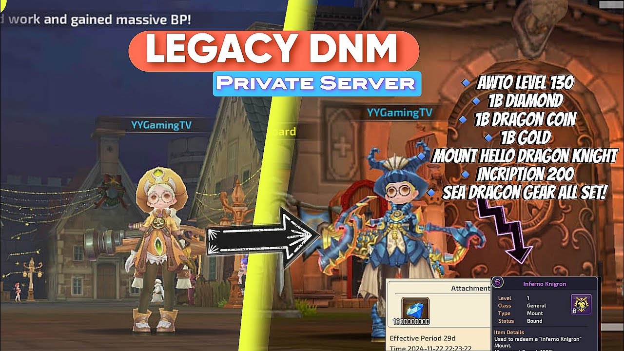 Update LEGACY DNM Private Server - YouTube