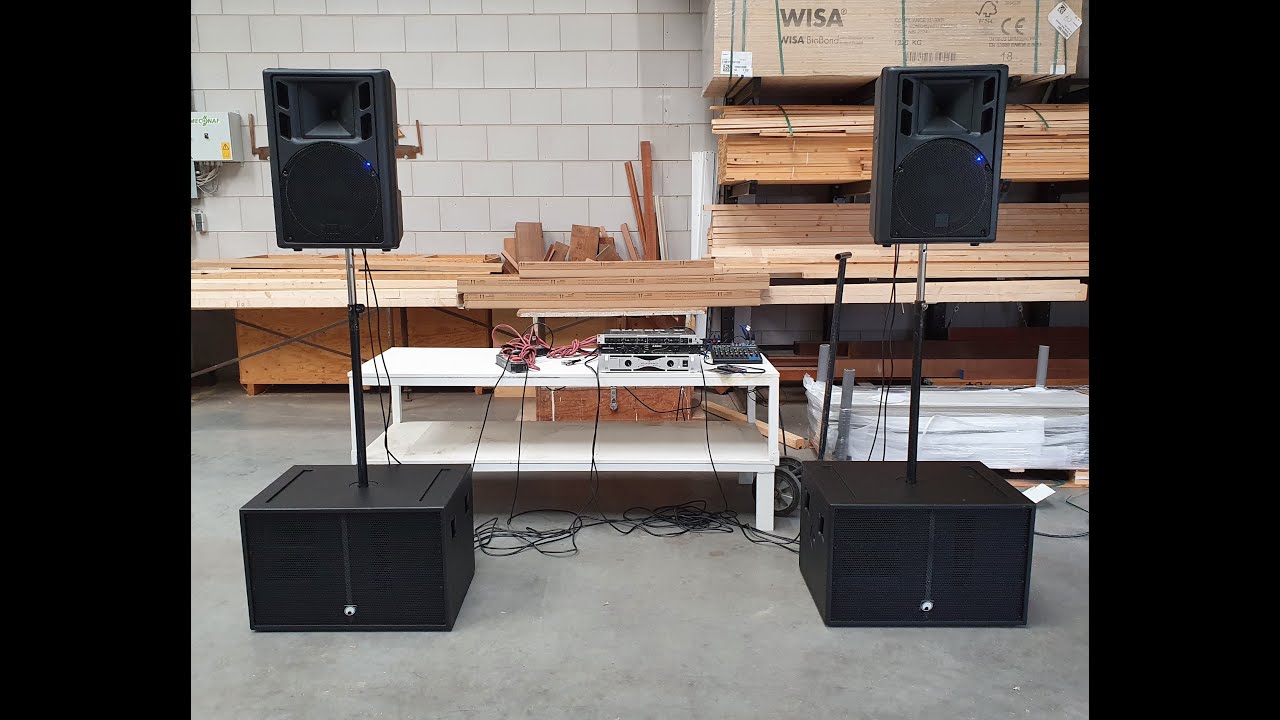 DAD Live 12A 💪🏼Active Speakers💪🏼 PA Audio Speaker Test OMNITRONIC PAS ...