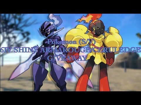 6IV SHINY ARMAROUGE/CERULEDGE GIVEAWAY POKÉMON SCARLET AND VIOLET - YouTube
