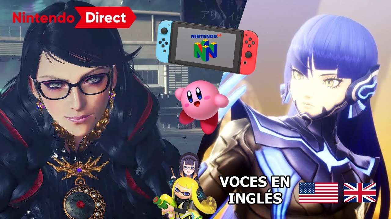 NINTENDO DIRECT 24/08/21 + Tráiler inglés SMT V - Bayonetta 3, Kirby en ...