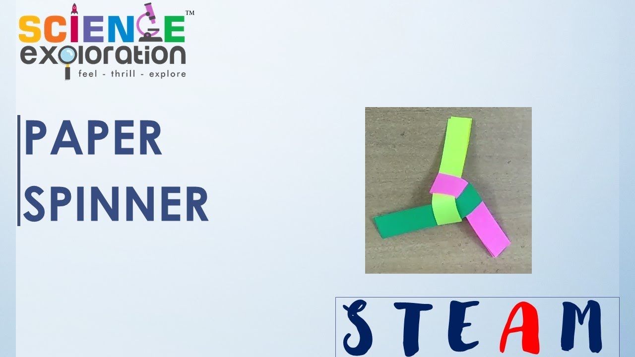 paper spinner|science exploration|chakra|stem|steam|challenge| - YouTube
