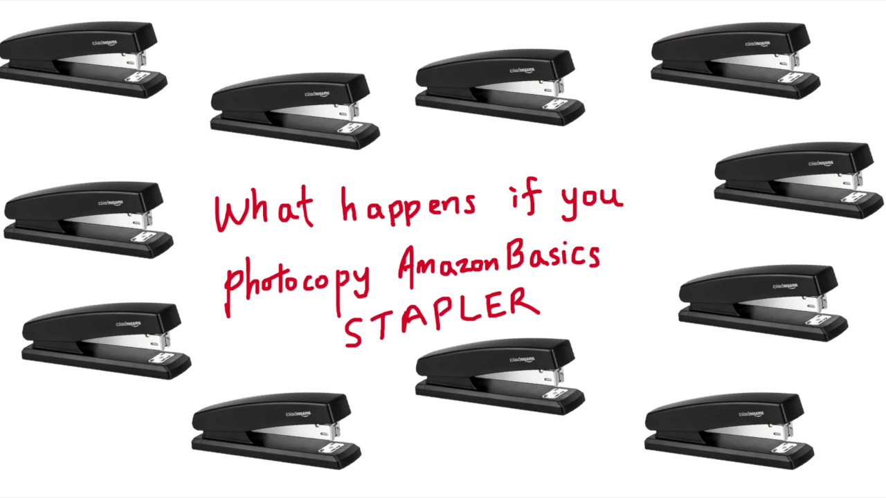 What happens if you photocopy AmazonBasics Stapler - YouTube