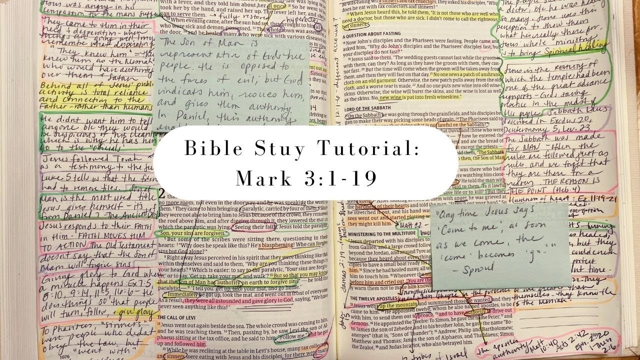 Bible Study Tutorial: Mark 3 - YouTube