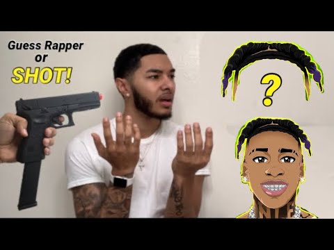 Guess Rapper by Hair or SHOT w/ Glock 18c BB Gun! - YouTube