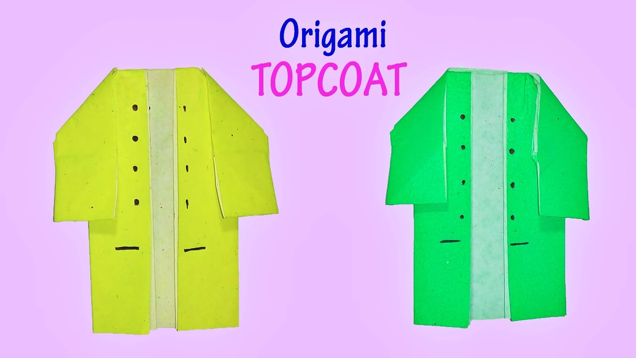 How to make a Paper Coat 🧥 Origami suit Jacket Tutorial | Origami ...