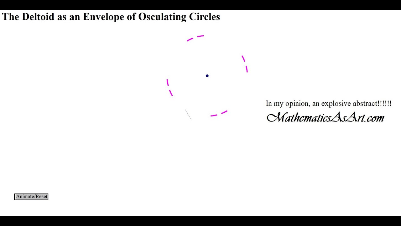 The Deltoid as an Envelope of Osculating Circles Art - YouTube