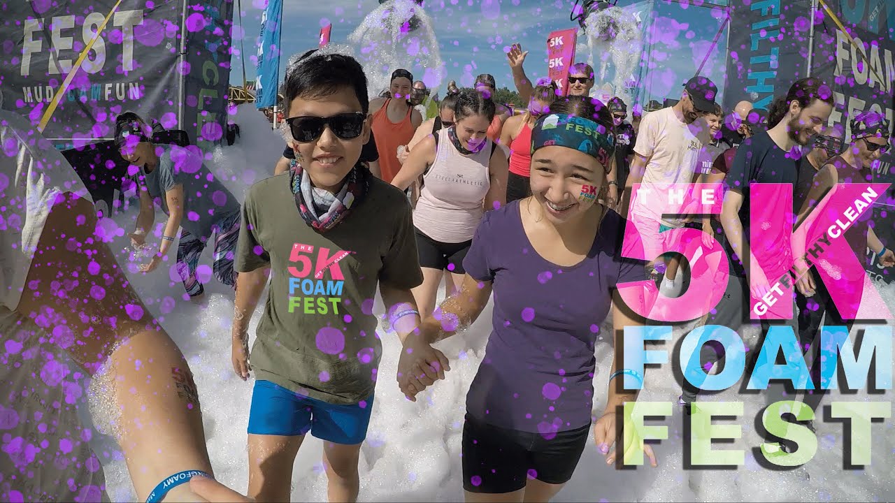 Family Fun at the 5K Foam Festival 2025 – Foam, Laughter & More! - YouTube