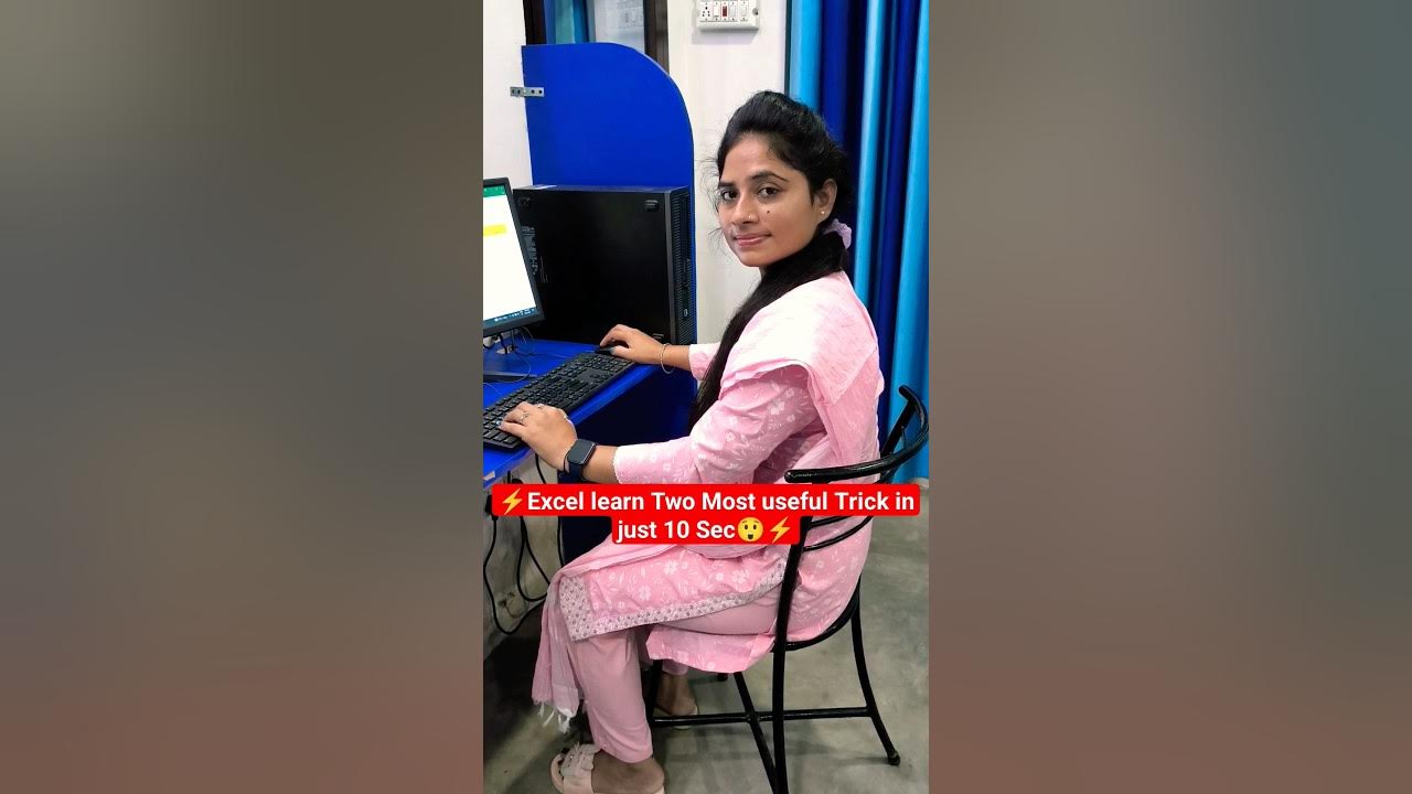 Excel Learn Two Most Useful Trick In Just 10 Sec😲🔥 Excel Computer Exceltips Shorts Youtube