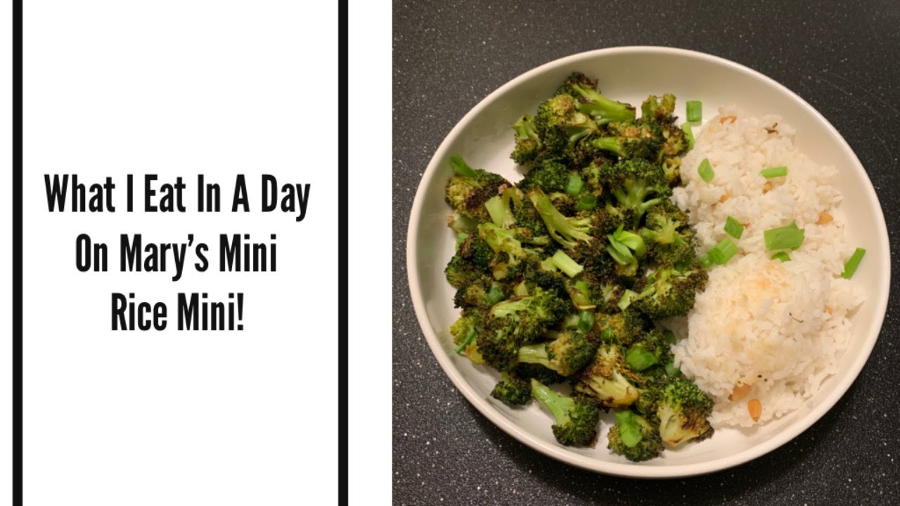 What I Eat In A Day On A Mary's Mini Rice Mini - YouTube
