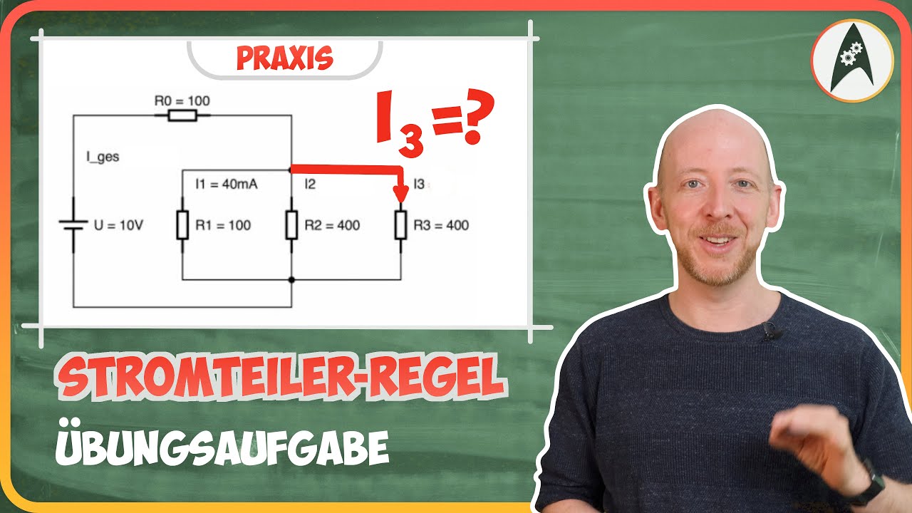 Übungsaufgabe zur Stromteiler-Regel | Lerne Elektronik - YouTube