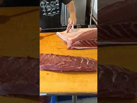 Katana Cut Bluefin Tuna - YouTube