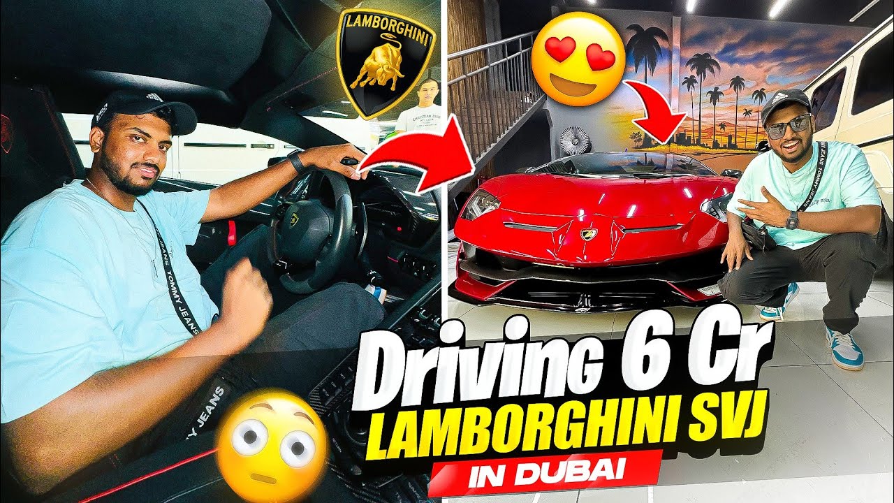 6 Cr Driving Lamborghini Svj In Dubai 😱 First Time I Seat In Super Car ...