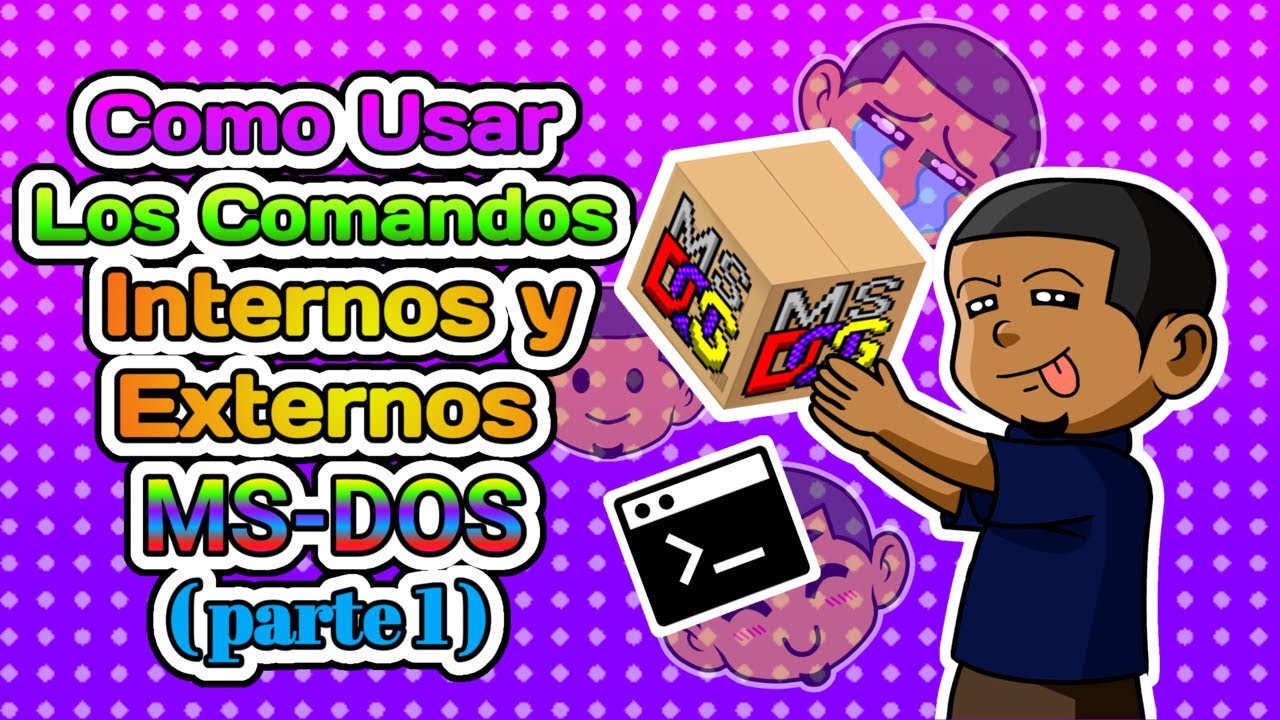 como usar los comandos internos y externos ms dos parte 1 - YouTube