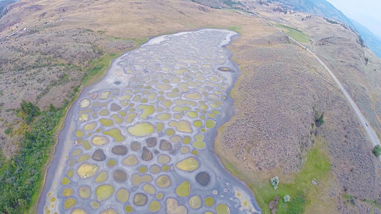 SPOTTED LAKE AWESOME AERIAL - YouTube