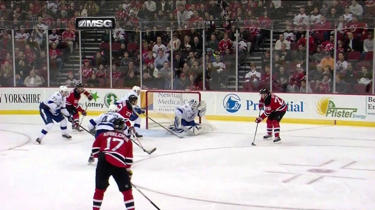 Patrik Elias Power Play Goal 2/7/15 Devils vs Lightning - YouTube