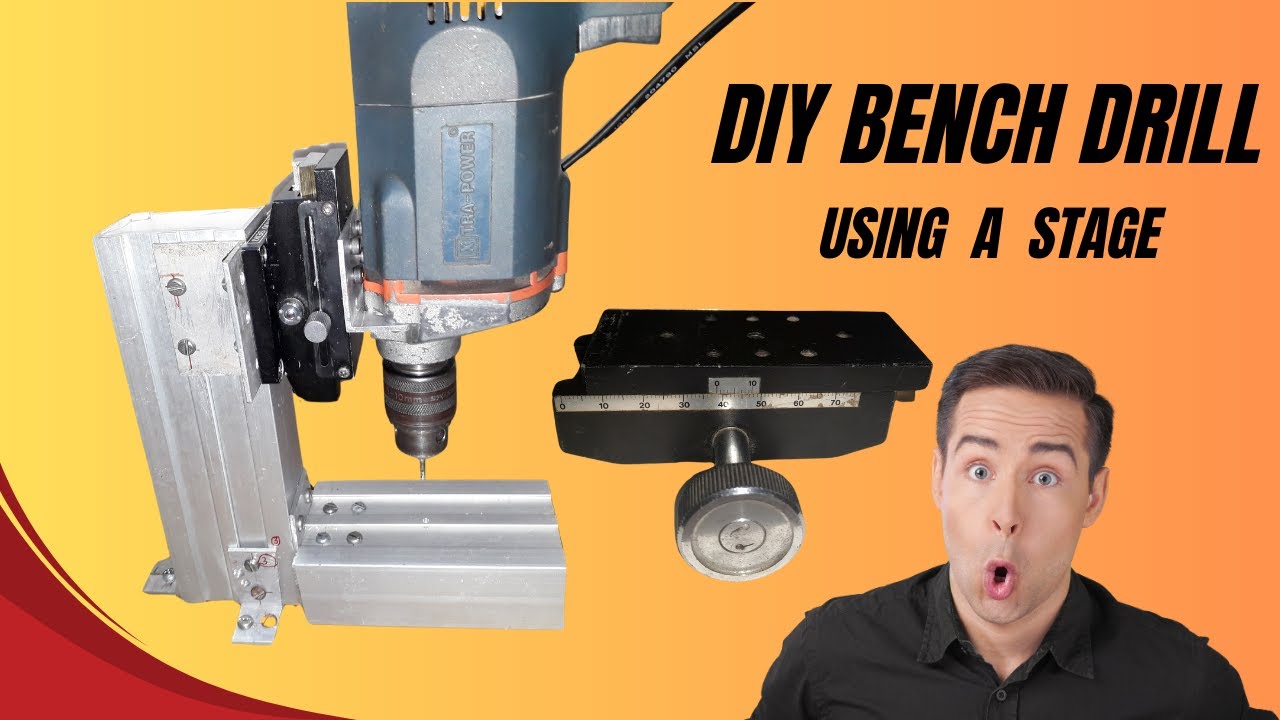 DIY Simple Drill Gun Stand for Precision Holes | How to Make a Drilling ...