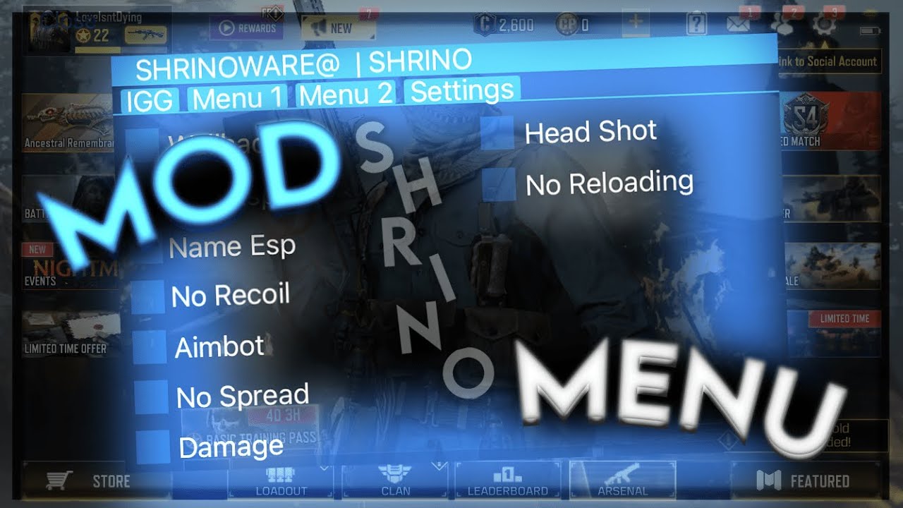 Call Of Duty Mobile [GLOBAL] | IOS MEGA MENU HACK!! | ANTI-CHEAT ...