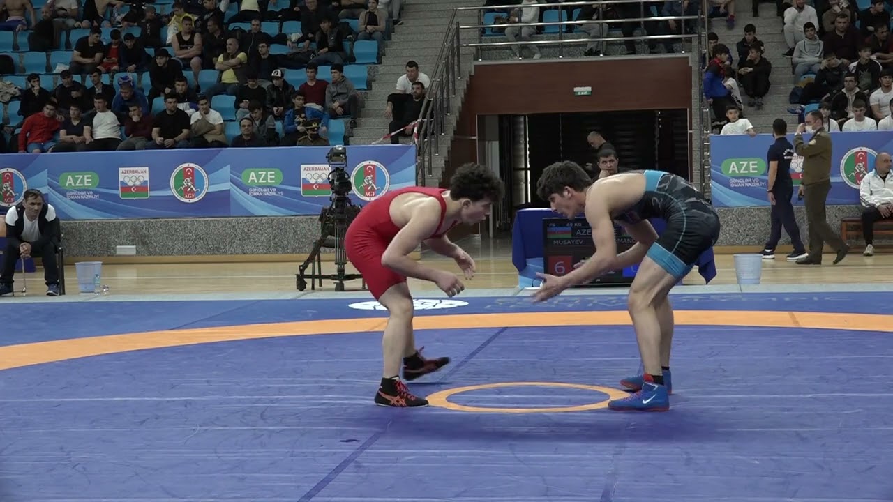 1/2 final FS - 65 kg: İbrahim Musayev - Yusif Salmanov - YouTube