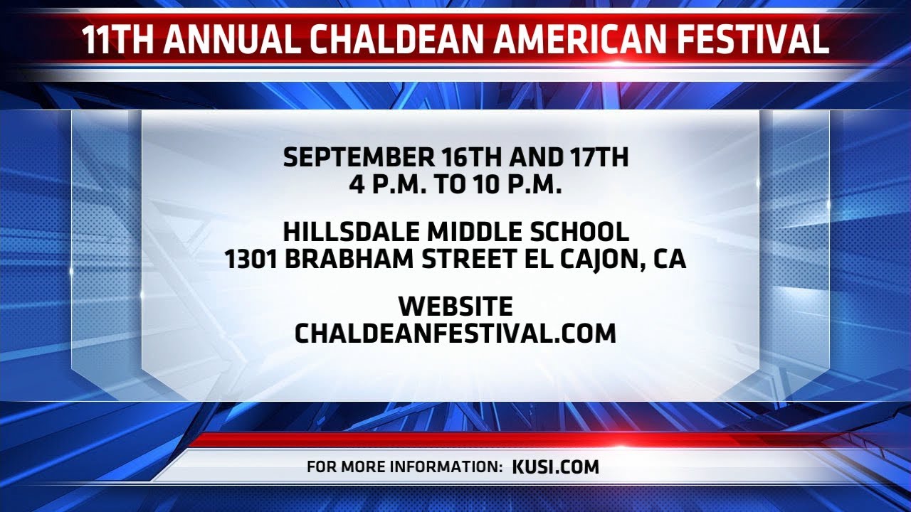 11th Annual Chaldean American Festival happening September 16 & 17 in ...