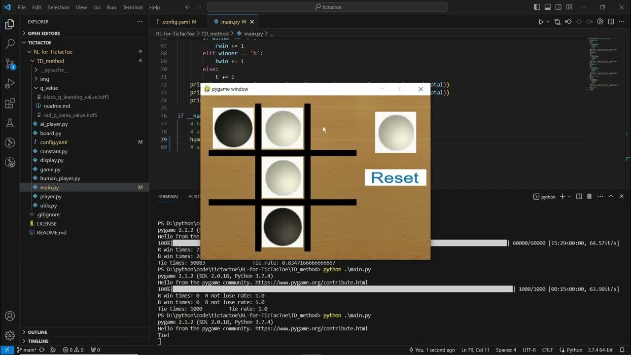 Reinforcement Learning for Tictactoe - YouTube