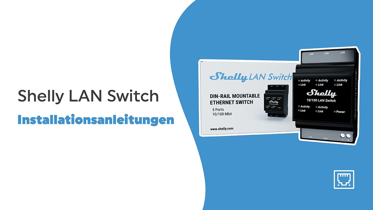 Shelly LAN Switch - Installationsvideo DE - YouTube