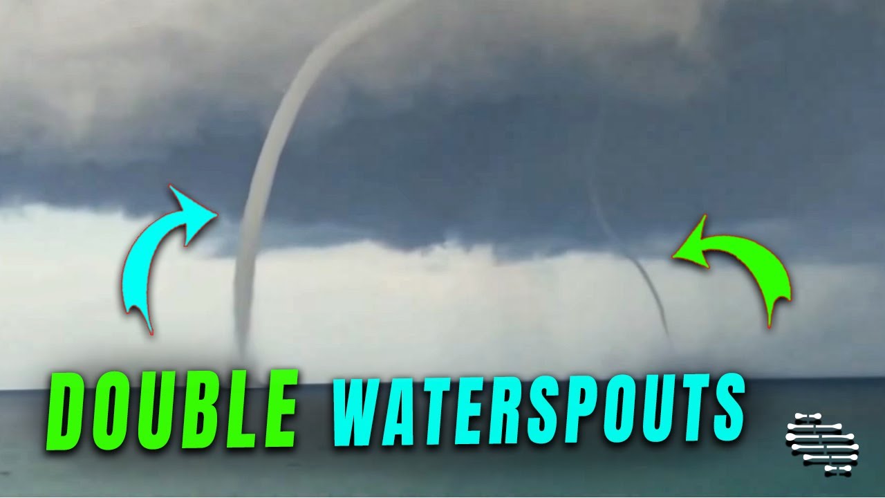 Ocean Phenomenon of a Double Waterspouts During a Storm - YouTube