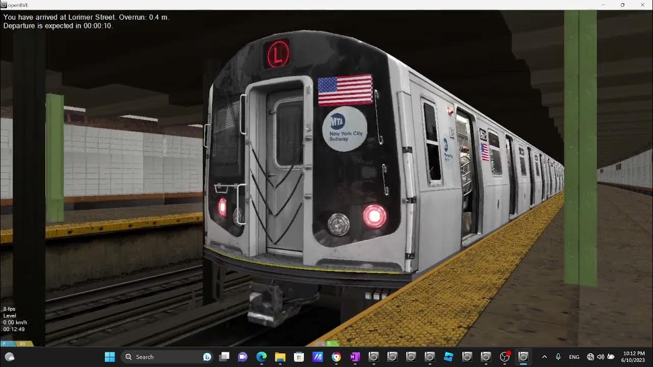 OpenBVE Gameplay Simulator NYCT BMT R160A Alstom 2020 L Train to Canarsie Rockaway Parkway - YouTube