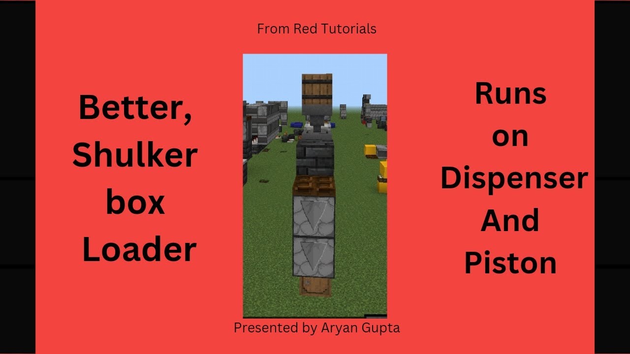 New 1-wide, tileable shulker box loader - YouTube