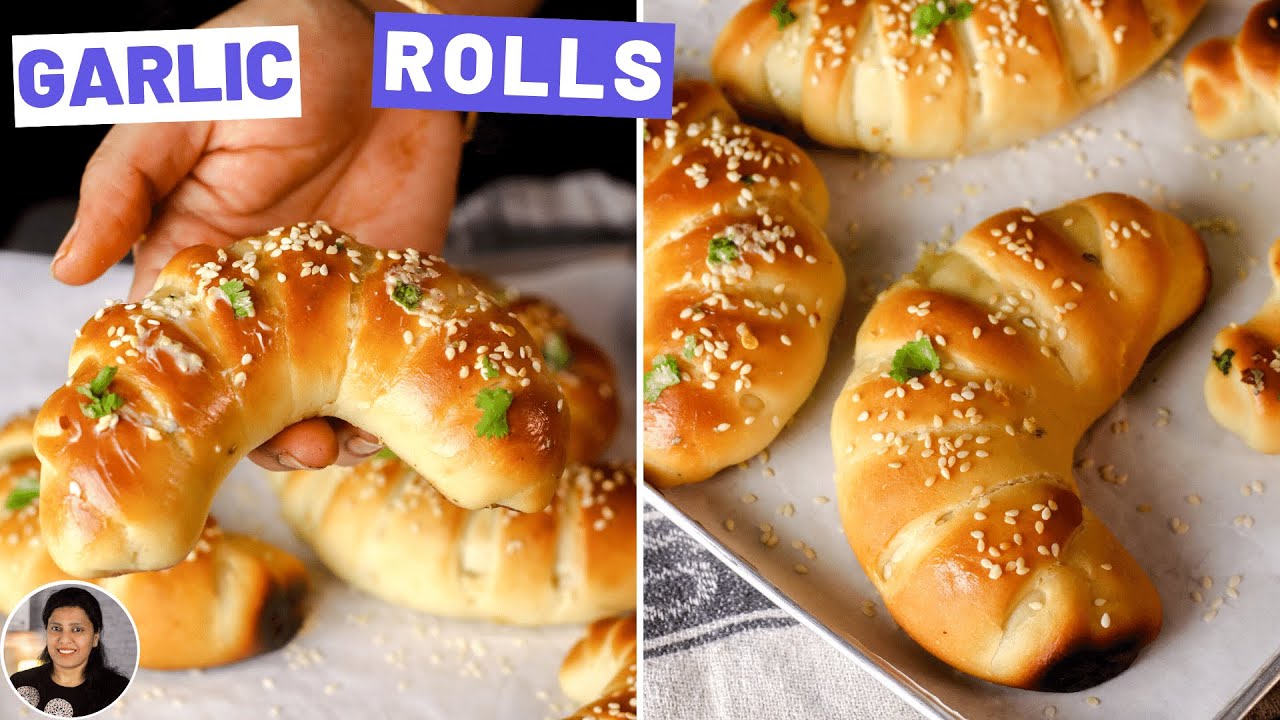 Restaurant Style Cheese Garlic Rolls at Home | Super Easy Bread ...