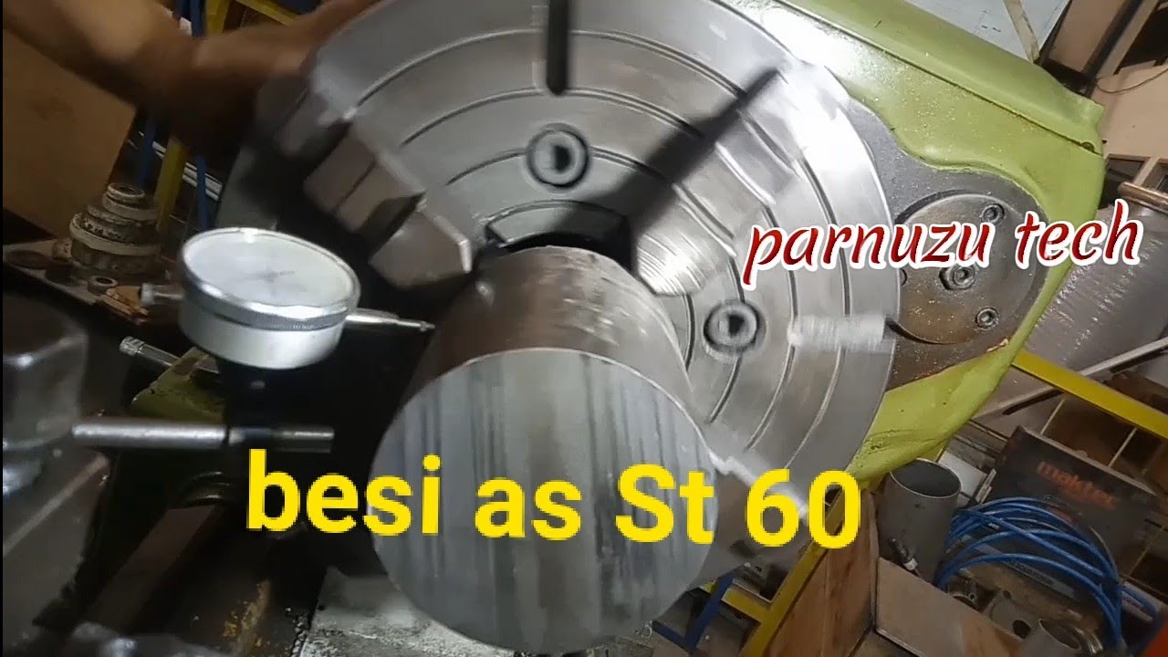 turning diameter inner and outer axle st 60/membubut diameter luar dan ...