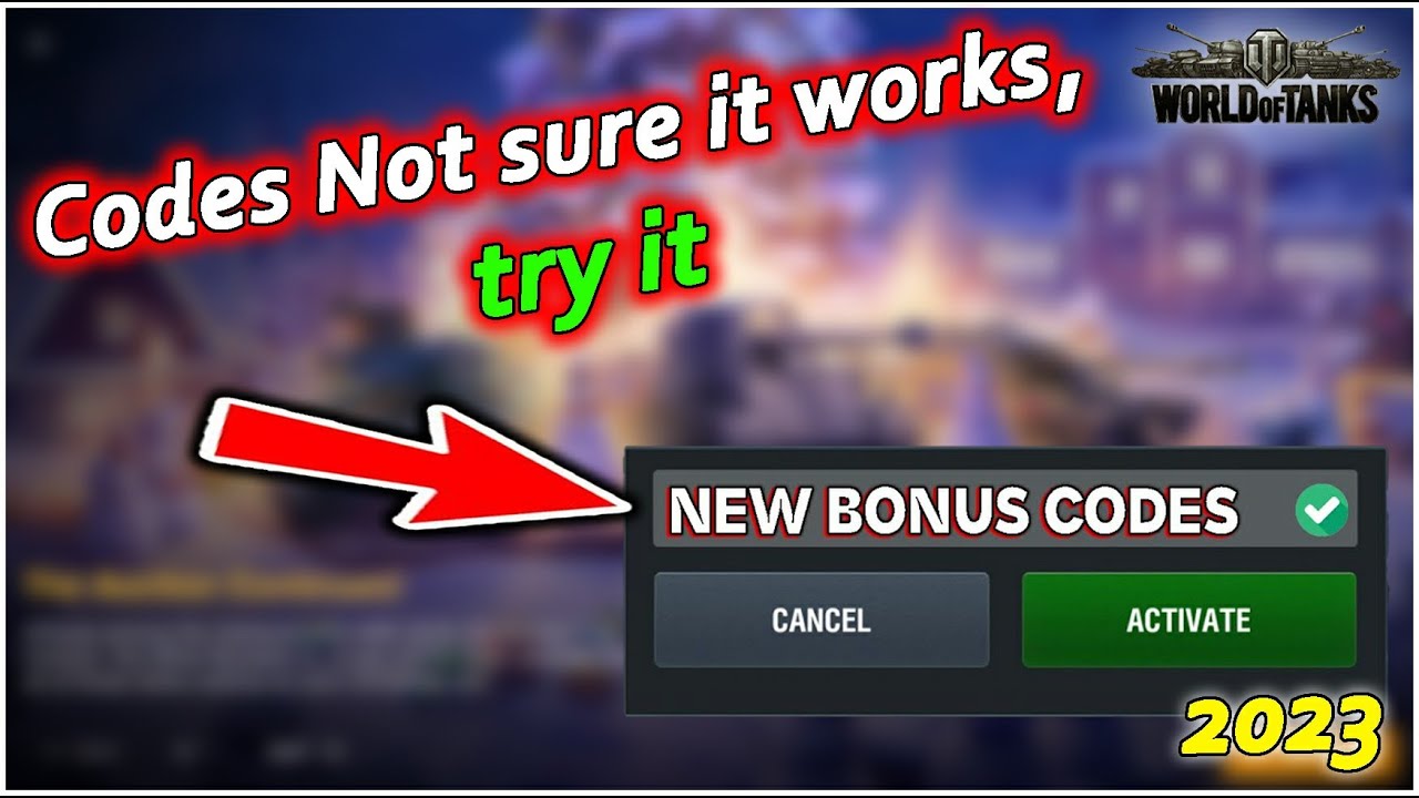 world of tanks blitz codes ( ACTIVE )🎁 wot bonus new code 2023 - YouTube