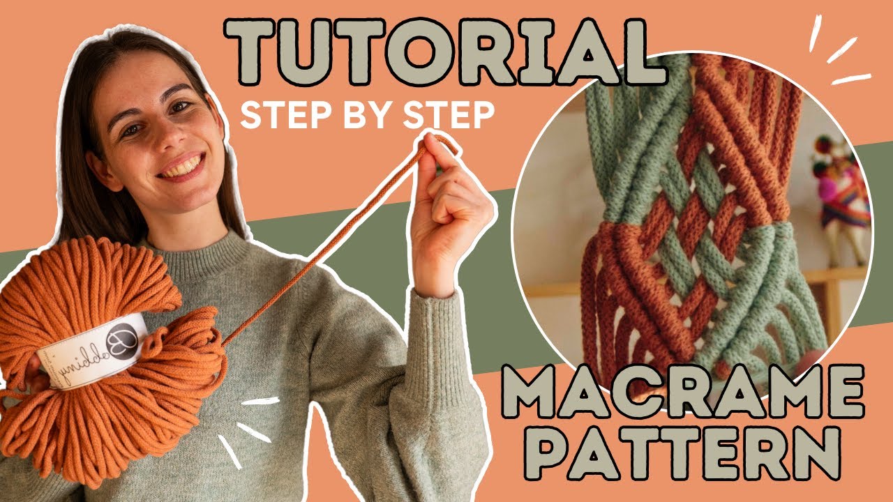 DIY Macrame Pattern | Tutorial 4K | Double Half Hitch Knot - YouTube