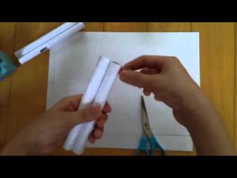 How to make a Paper Blowgun and Darts Easy - YouTube