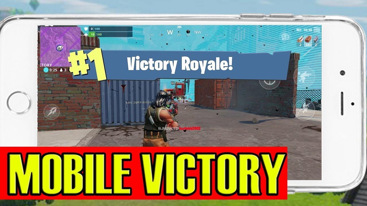 VICTORY ROYALE in Fortnite Mobile?! (iOS Gameplay) - YouTube