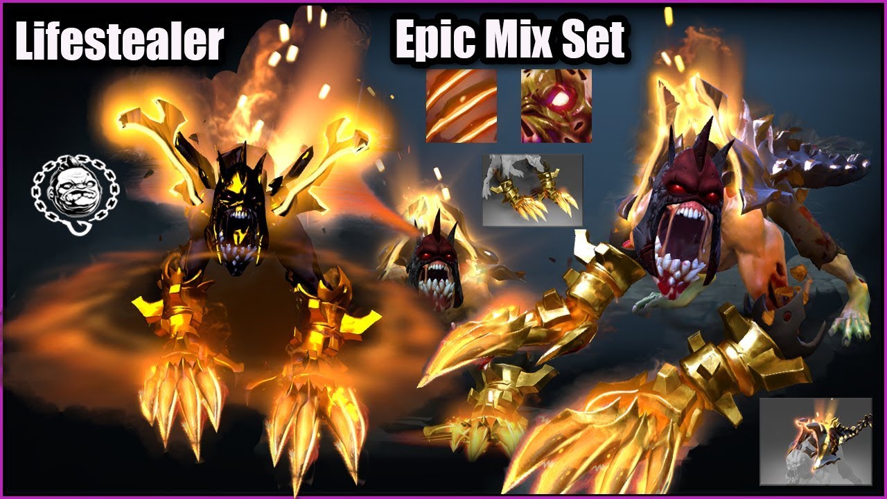 Dota 2 Lifestealer Epic Golden Mix Set Golden Dread Requisition ...
