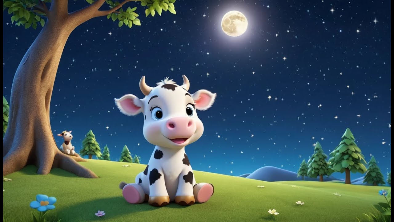 Baby Cow Goes Moo Moo Moo | Adorable Farm Animal Nursery Rhyme | Fun ...
