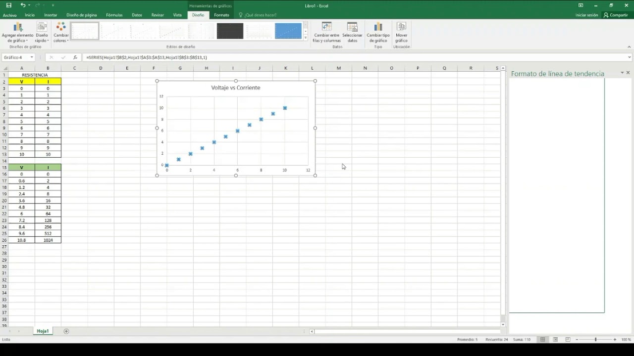 Ajuste de Curvas Excel - YouTube