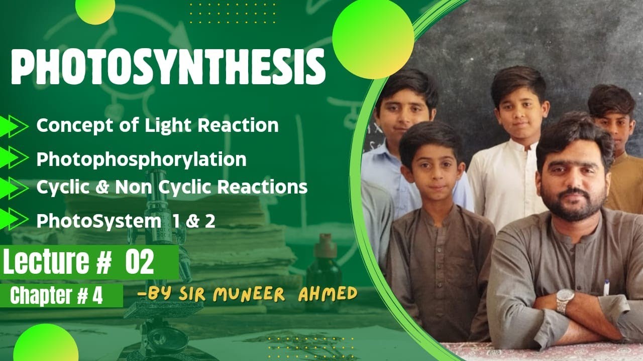 Lecture No#02 Cyclic and Non-Cyclic photophosphorylation In Light ...