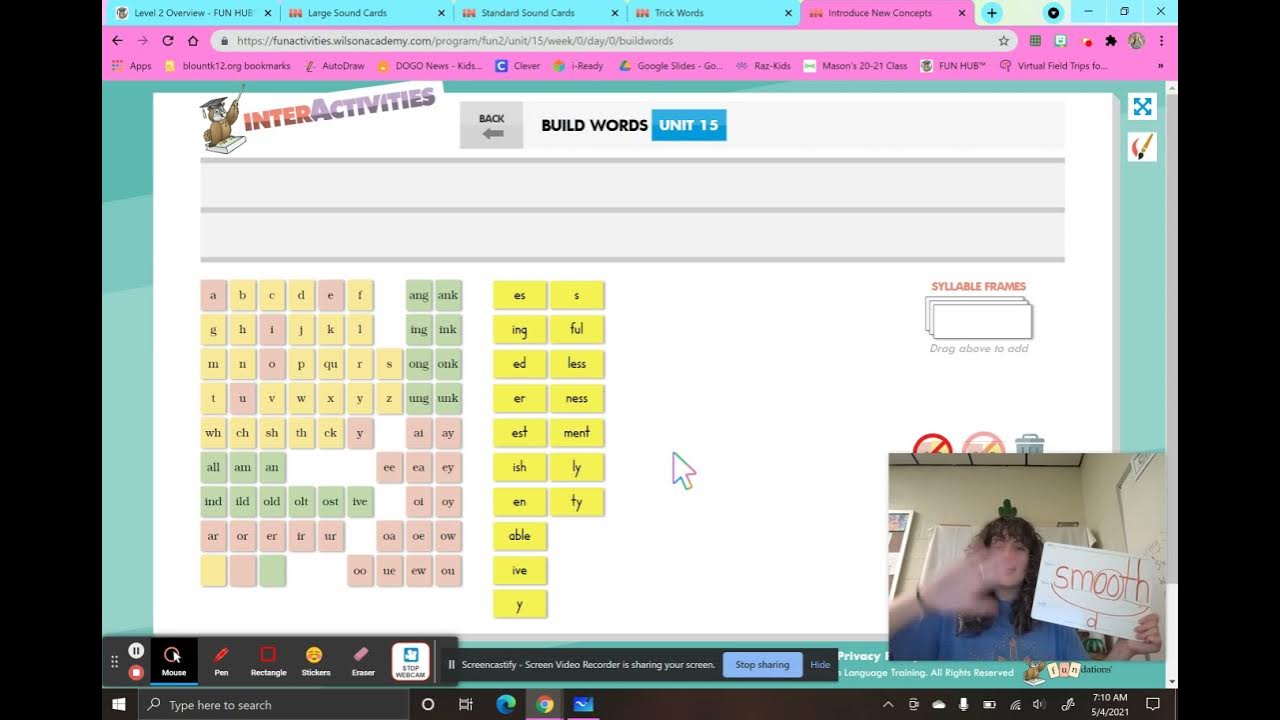 Fundations Unit 15 Week 1 Day 2 - YouTube