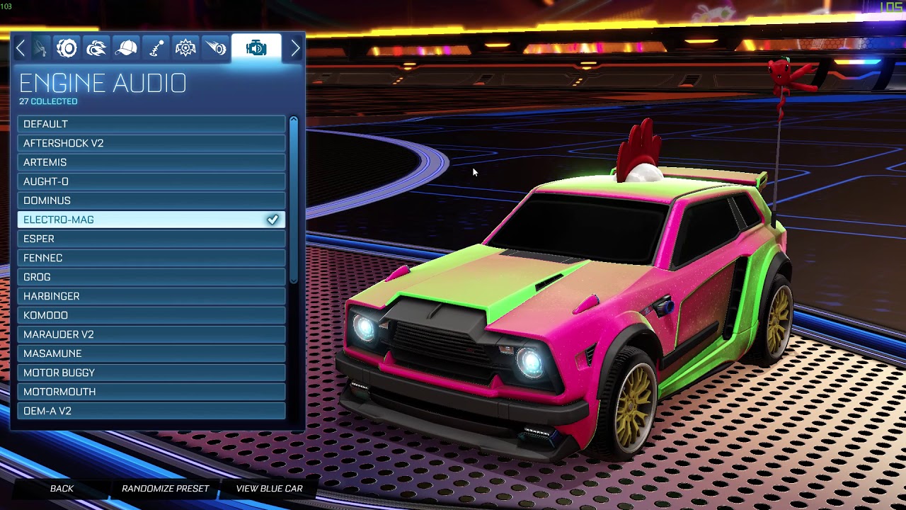 Rocket League Electro-Mag Engine Sound - YouTube