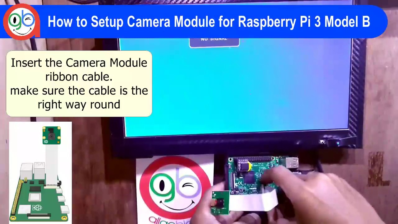 How To Setup Camera Module for Raspberry Pi 3 Model B - YouTube