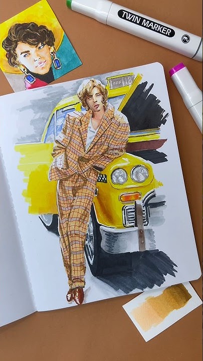 Рисуем Fashion спиртовыми маркерами Mobee Art Mobee Art маркеры