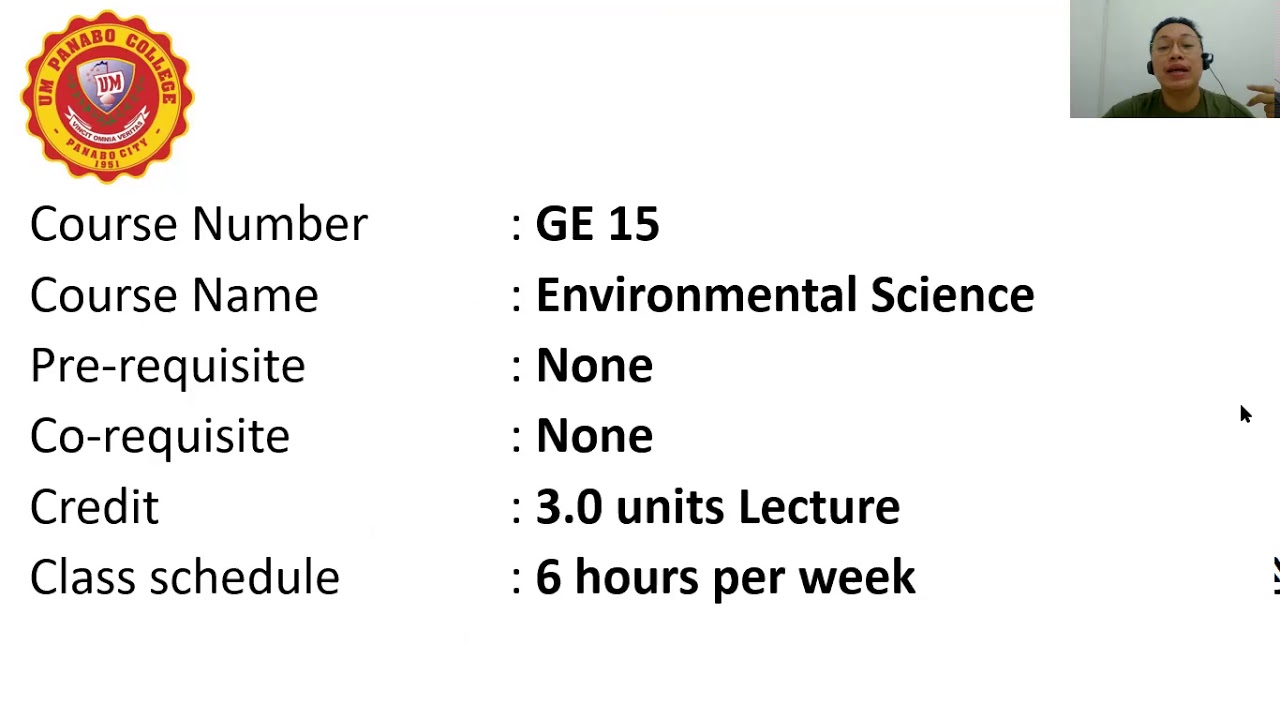 Introduction to the GE 15 Course - YouTube