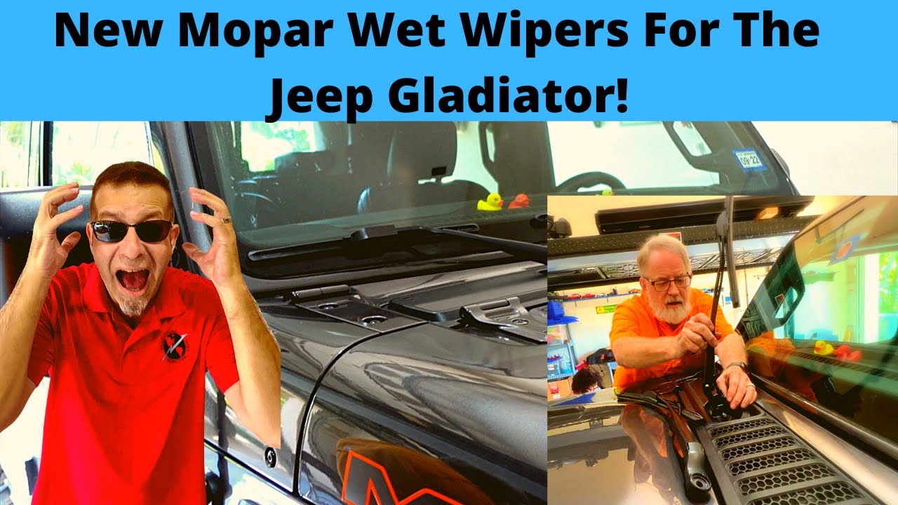 New Mopar Performance Spraying Wipers For The Jeep Gladiator - YouTube