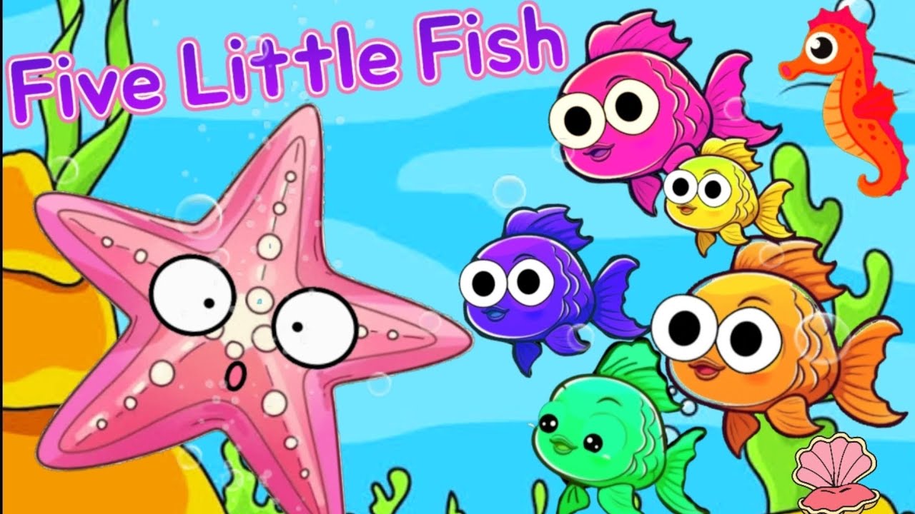 Little Baby Fishies | Baby song | Kindergarten Rhymes | Preschool ...
